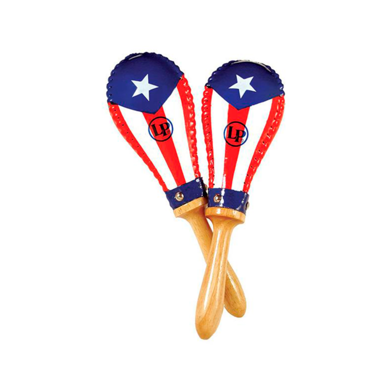 Latin Percussion Maracas LP393-RH Salsa Rawhide PR Flag - Ditronics Ecuador